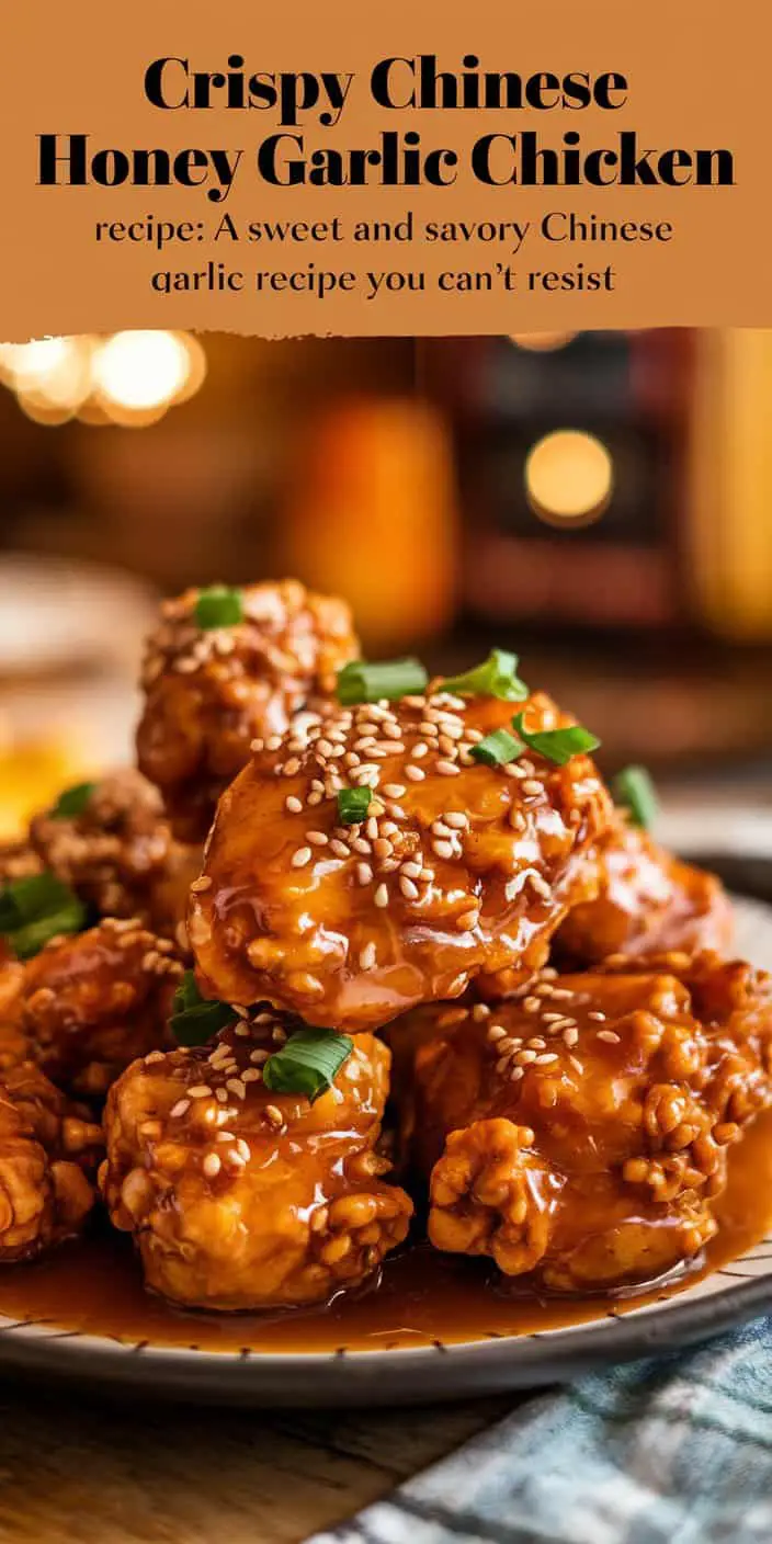 Crispy Chinese Honey Garlic Chicken Recipe: A Sweet and Savory Chinese ...
