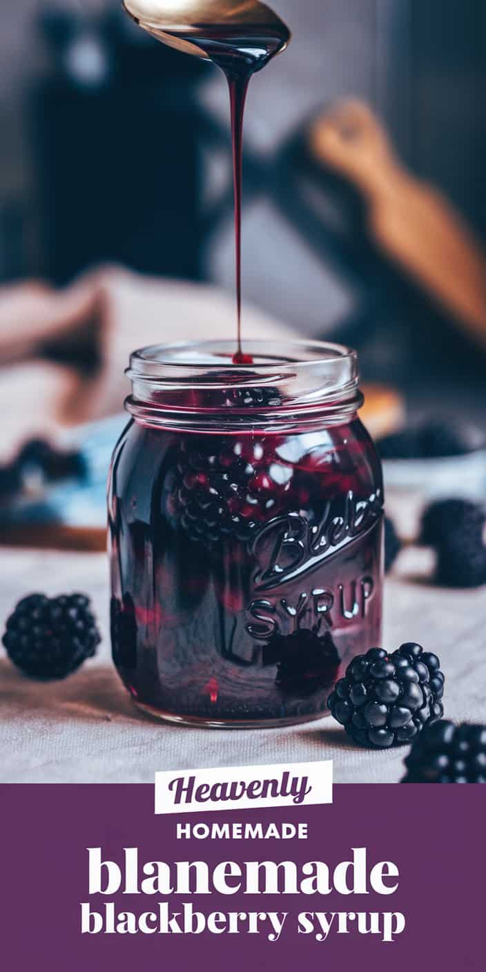 Heavenly Homemade Blackberry Syrup