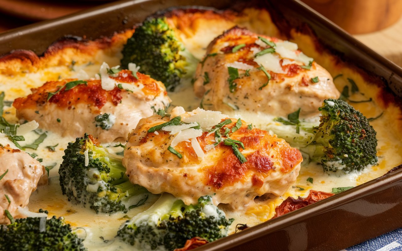 Speedy Chicken & Broccoli Alfredo Bake – Bubbling Goodness in Half an ...