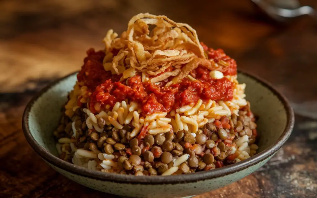 Egyptian Koshari – Lentils, Rice & Pasta Street Food – Blessedish