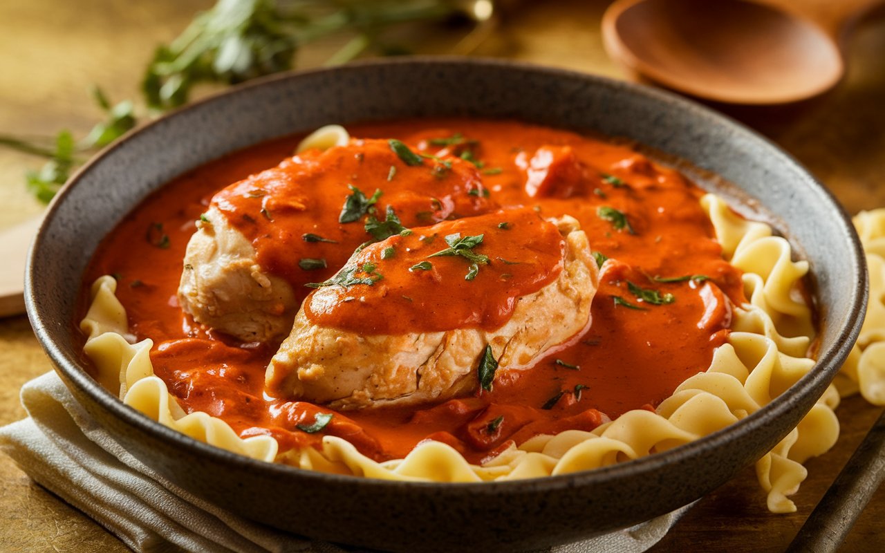 Hungarian Chicken Paprikash – Creamy, Paprika-Rich Stew – Blessedish