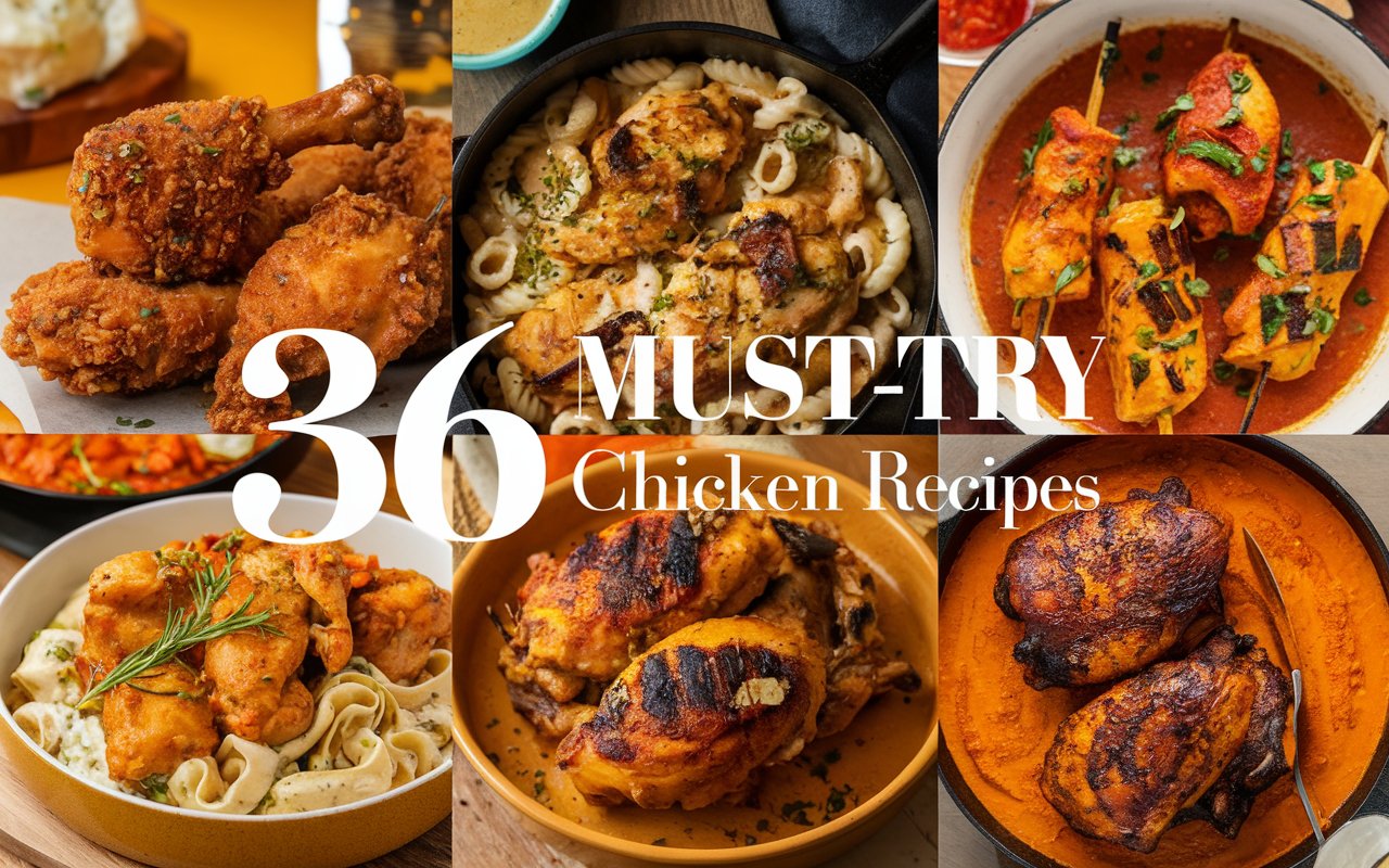36 Must-Try Chicken Recipes: From Comfort Classics to Exotic Twists ...