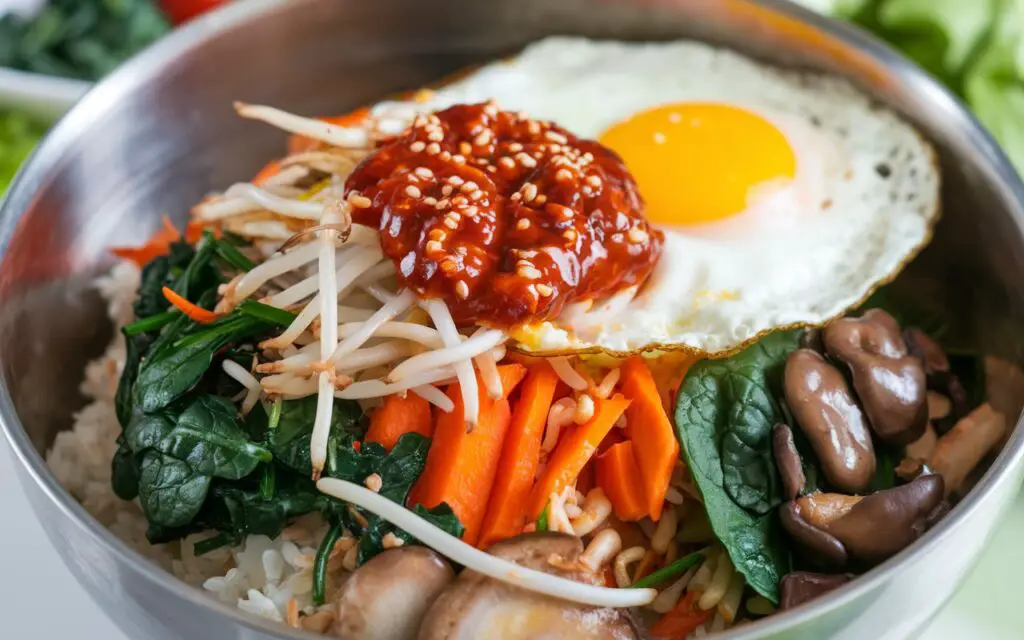 Korean Bibimbap: Mixed Rice with Veggies & Gochujang – A Vibrant ...