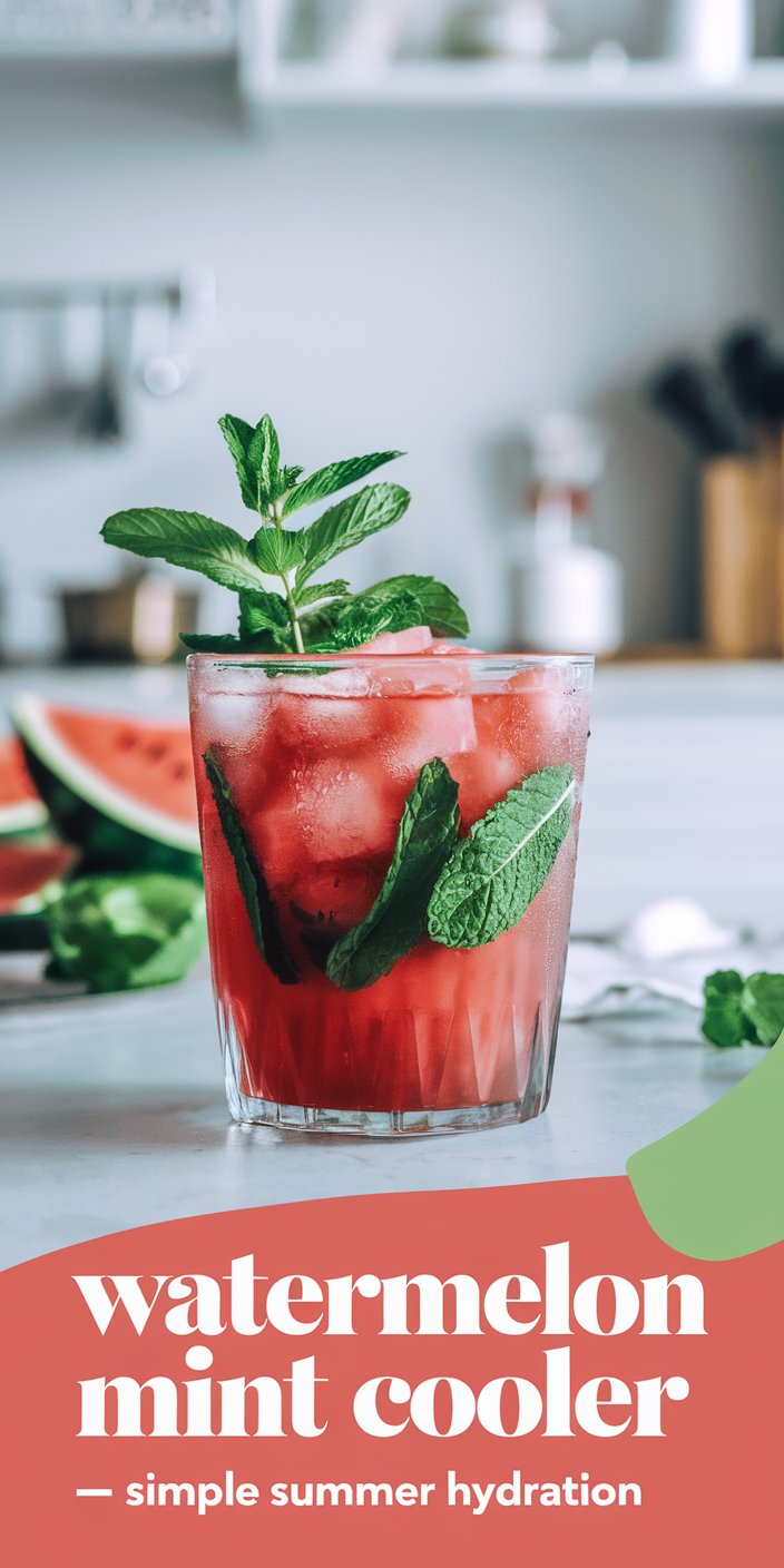 Watermelon Mint Cooler – Simple Summer Hydration, So Very Refreshing ...