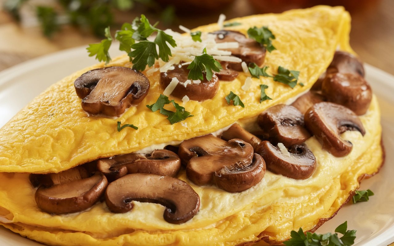 10-Minute Mushroom Omelette – Light, Fluffy, Packed with Flavor ...