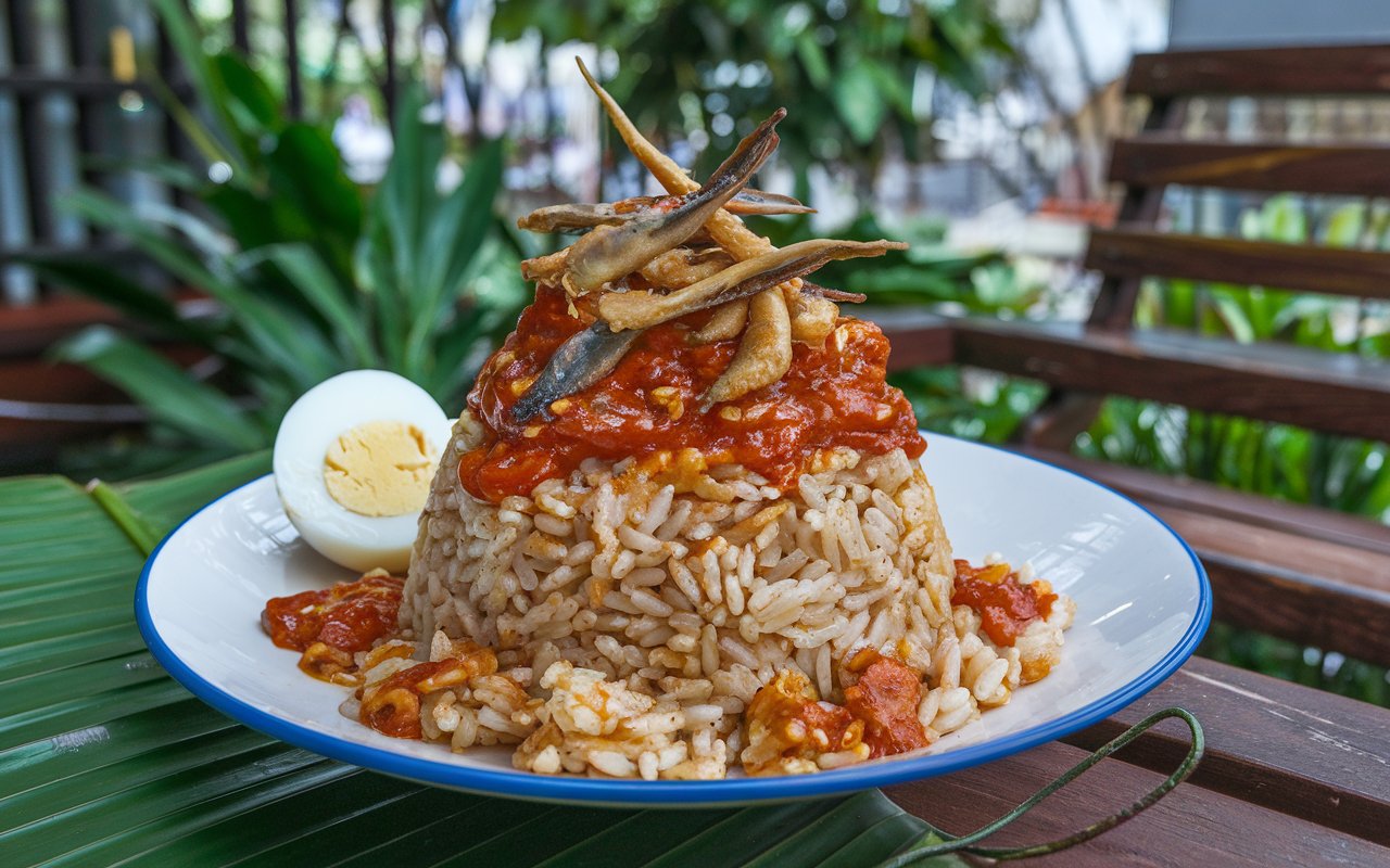 Malaysian Nasi Lemak – Coconut Rice with Spicy Sambal – Blessedish