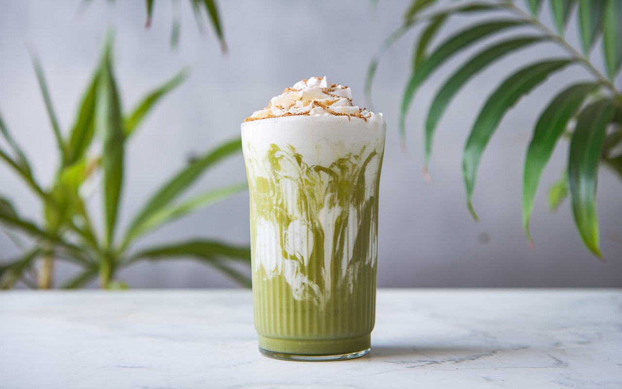 Coconut Matcha Cooler – Refreshing Green Tea Elixir – Blessedish