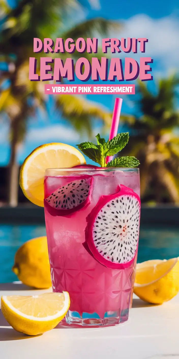 Dragon Fruit Lemonade – Vibrant Pink Refreshment – Blessedish