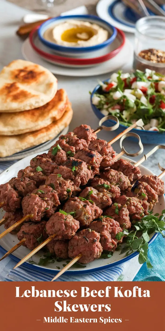 Lebanese Beef Kofta Skewers – Middle Eastern Spices – Blessedish
