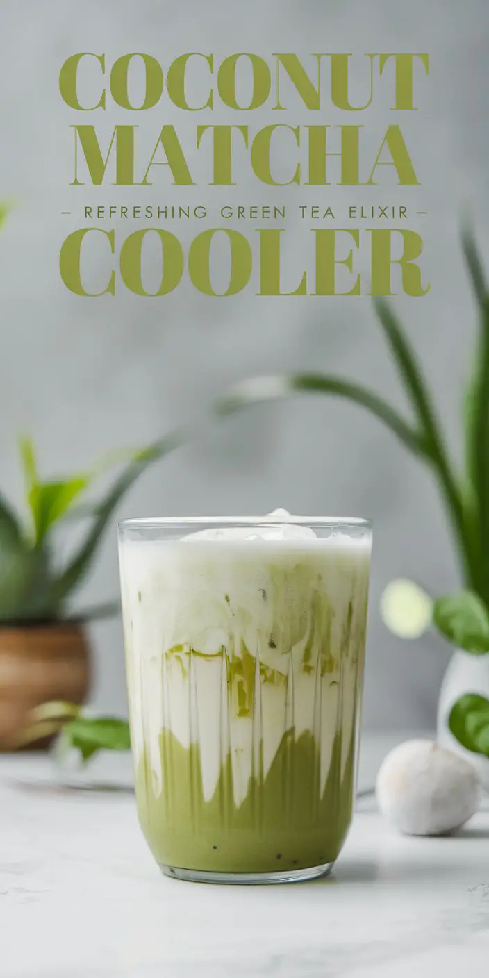 Coconut Matcha Cooler – Refreshing Green Tea Elixir – Blessedish