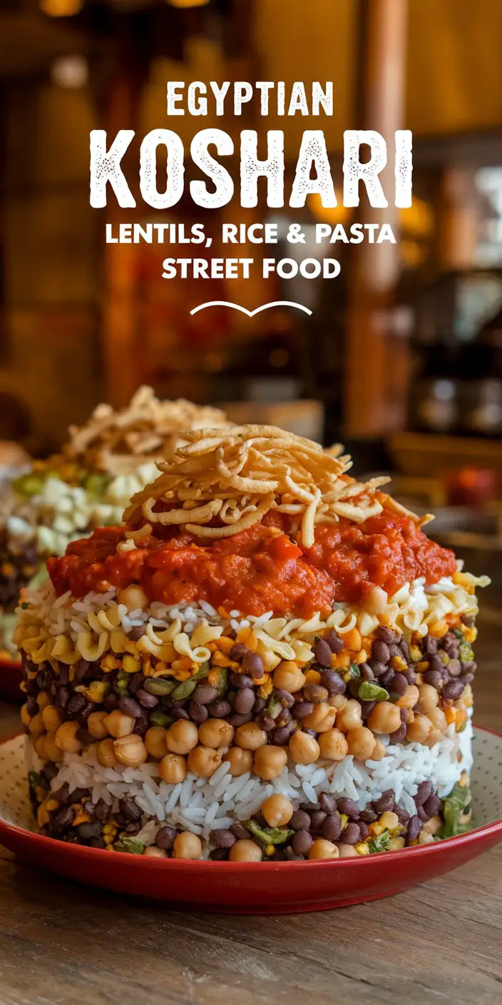 Egyptian Koshari – Lentils, Rice & Pasta Street Food – Blessedish