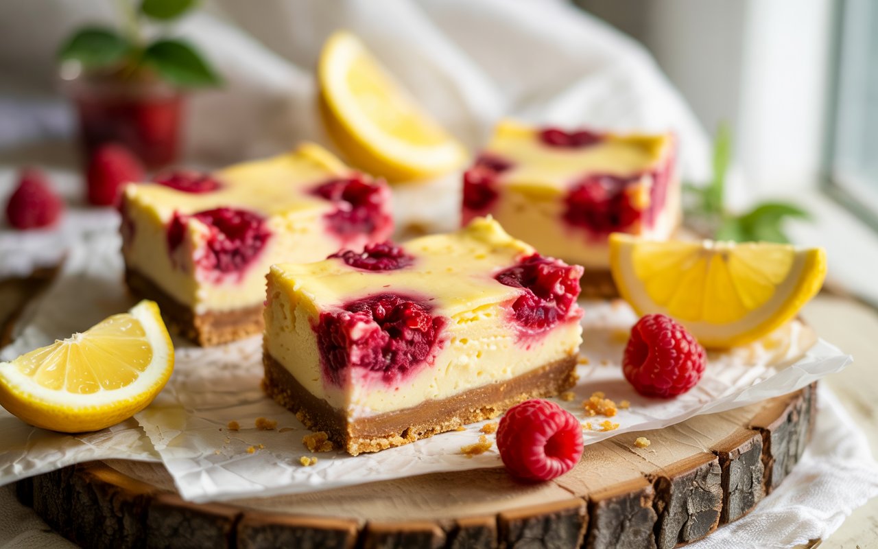 Raspberry Lemon Cheesecake Bars – Bright, Tangy, and Irresistible ...