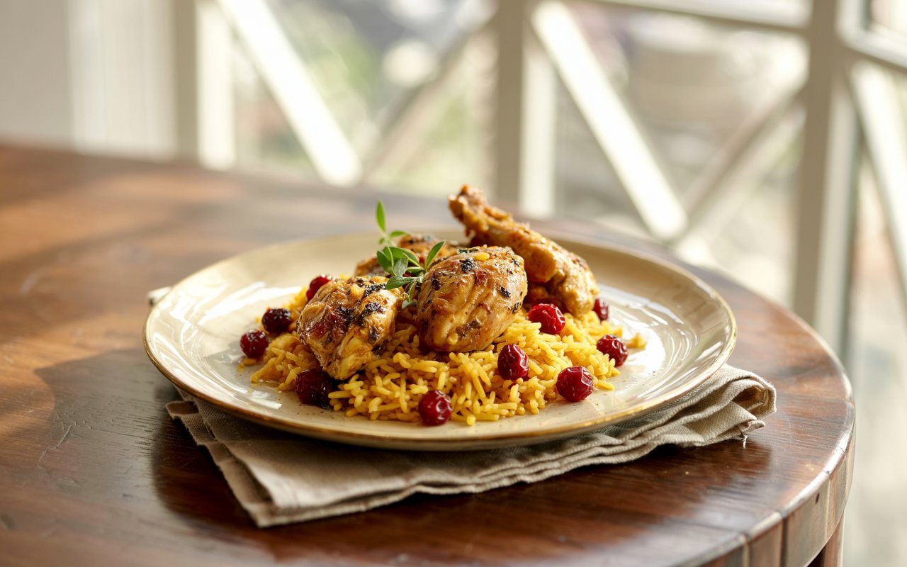 Persian Zereshk Polo with Saffron Chicken – A Luxurious Iranian Feast ...