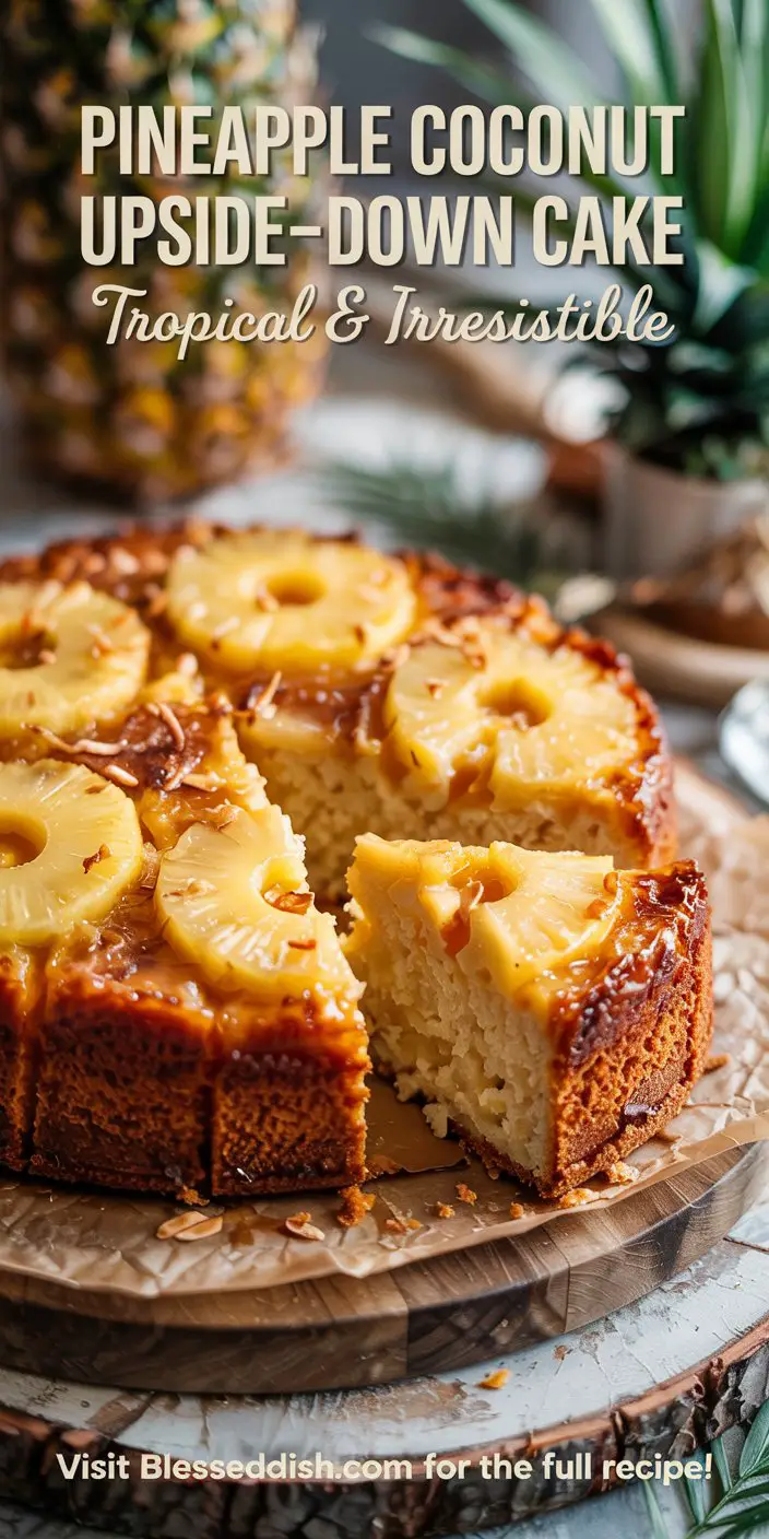 Tropical Pineapple Coconut Upside‑Down Cake: A Vibrant Island Dessert – Blessedish