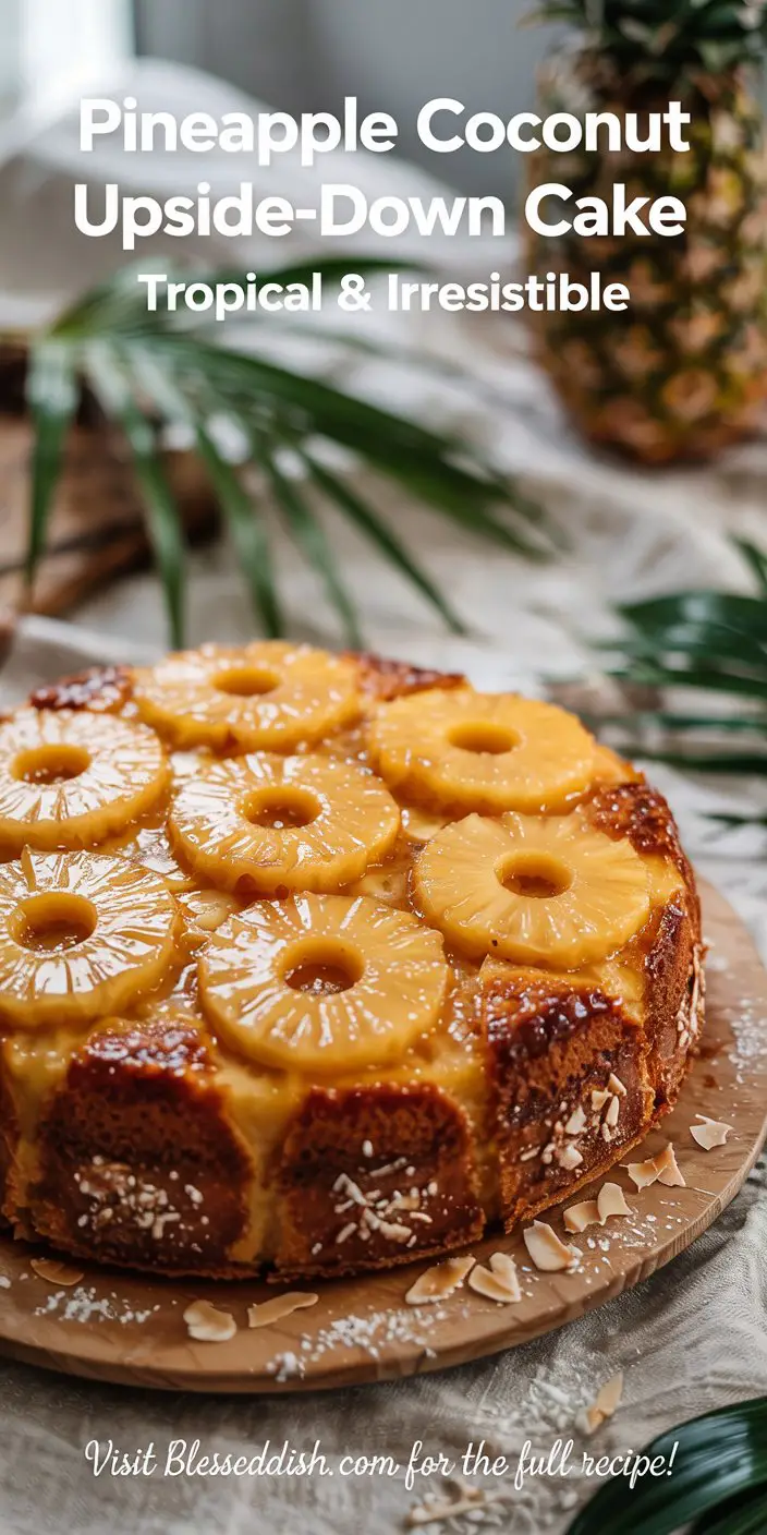 Tropical Pineapple Coconut Upside‑Down Cake: A Vibrant Island Dessert ...
