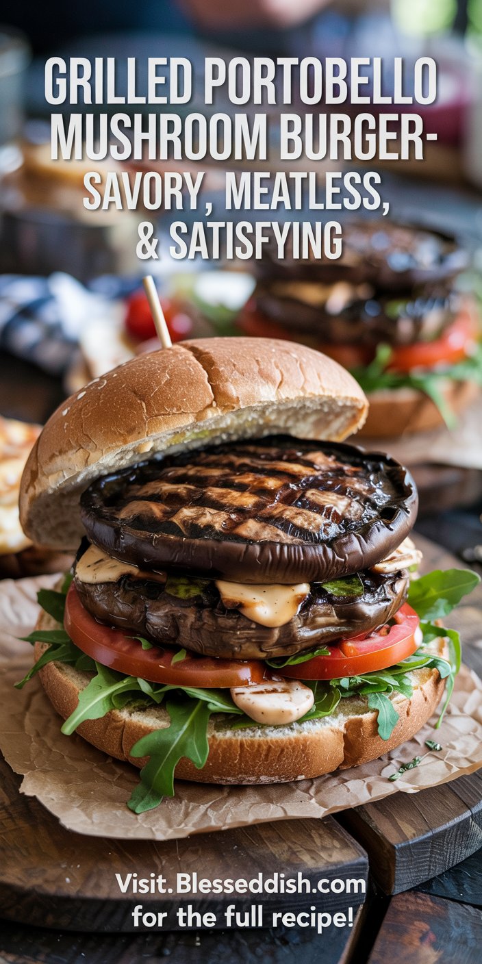 Ultimate Grilled Portobello Mushroom Burger Recipe – Blessedish