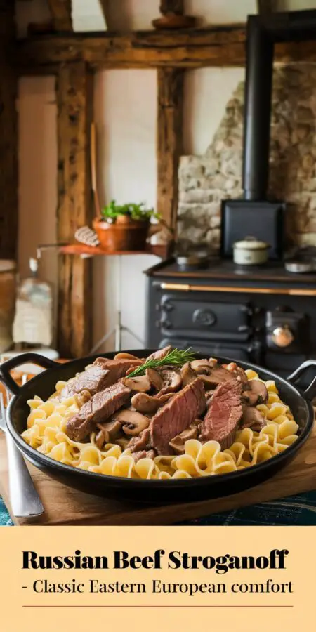 Classic Russian Beef Stroganoff: Creamy Tender Beef & Mushrooms ...