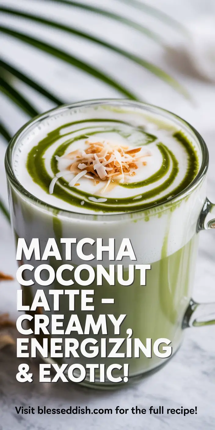 Creamy Coconut Matcha Latte Recipe: Dairy-Free Energizing Sip – Blessedish