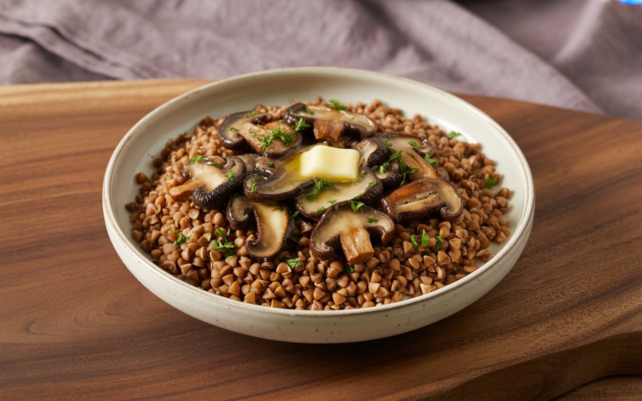 Russian Buckwheat Kasha with Sautéed Mushrooms – Blessedish