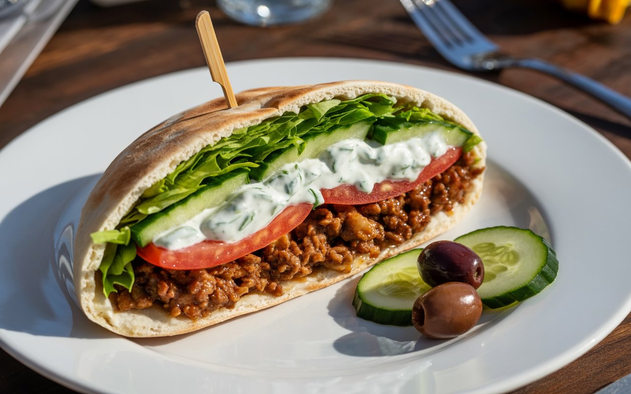 Quick Ground Beef Gyros with Tzatziki – 20-Min Greek Pitas – Blessedish