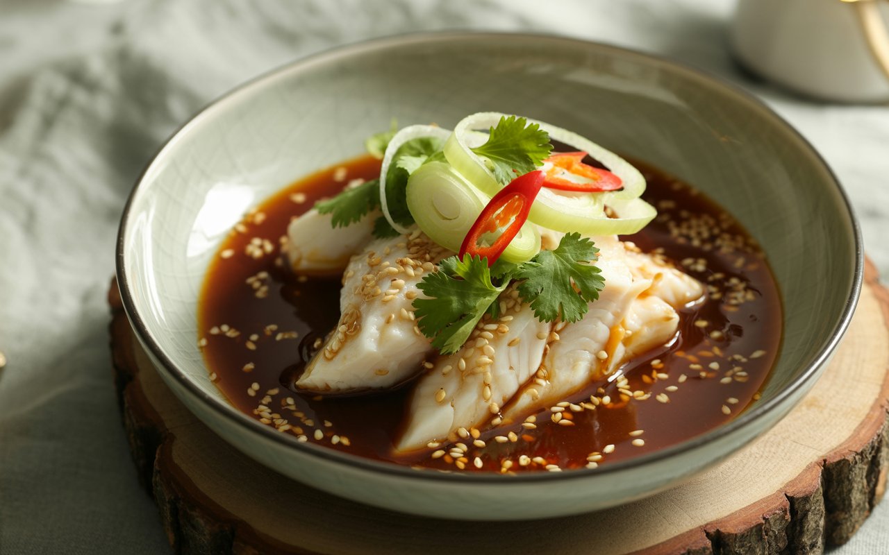 Cantonese Steamed Fish with Ginger & Scallions: Silky Aromatic Coastal ...