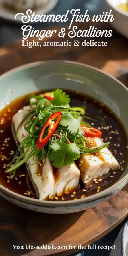 Cantonese Steamed Fish with Ginger & Scallions: Silky Aromatic Coastal ...