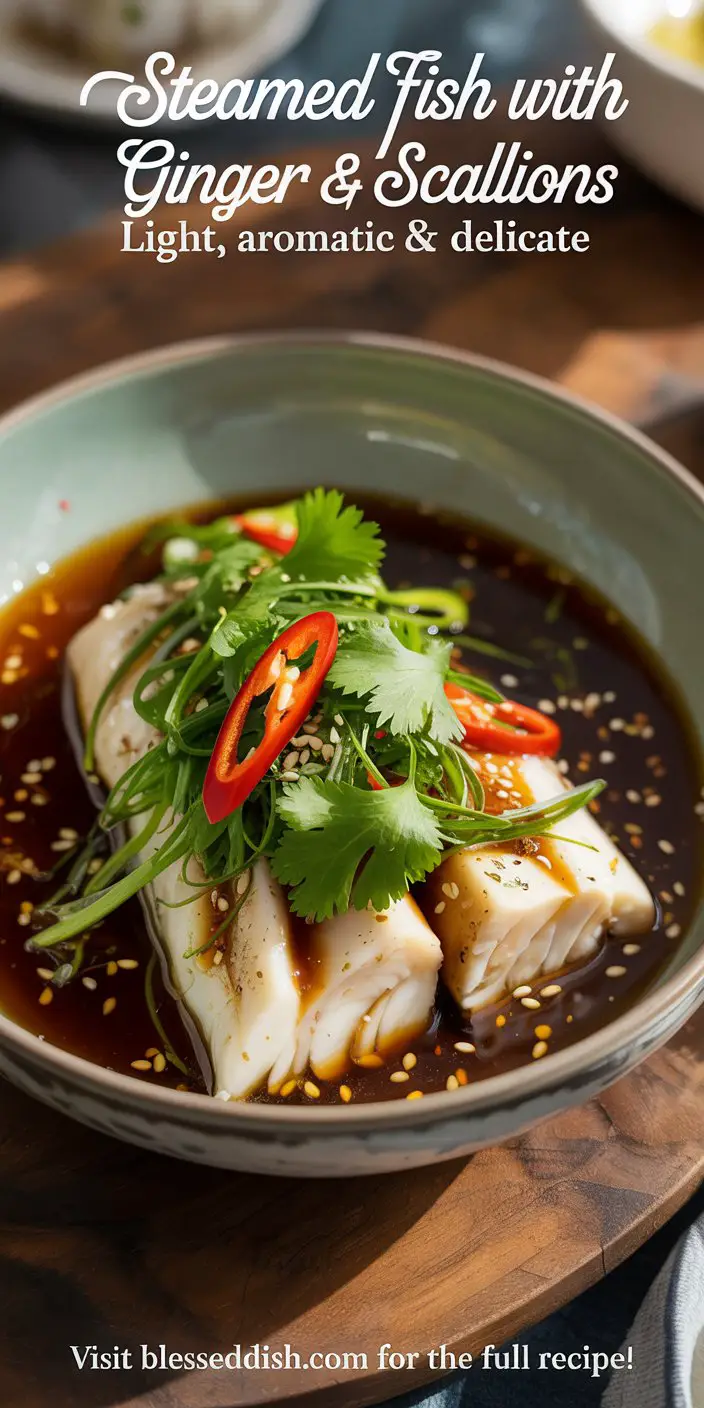Cantonese Steamed Fish with Ginger & Scallions: Silky Aromatic Coastal ...