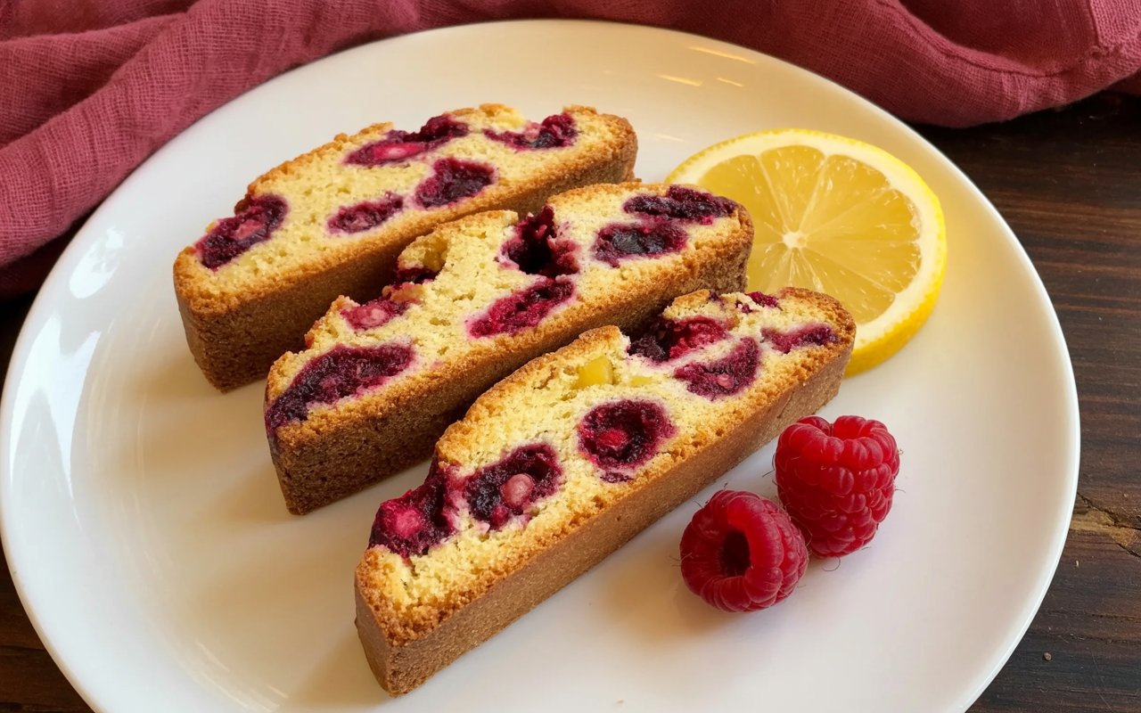 Raspberry Almond Biscotti – Crunchy Twice-Baked Coffee Companions