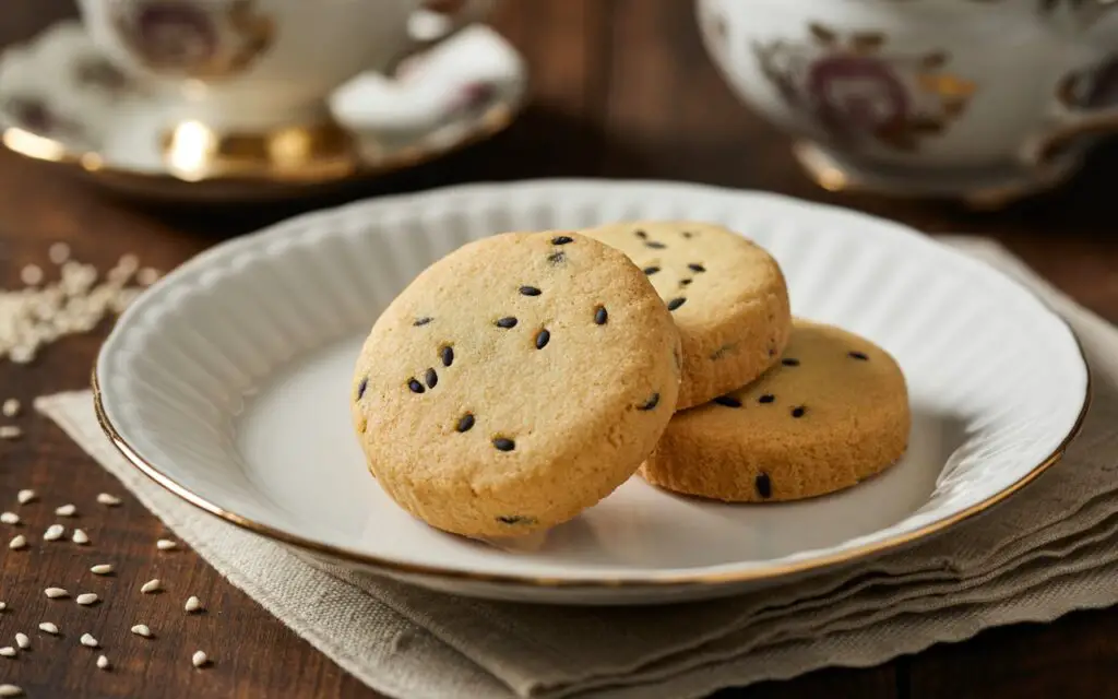 Black Sesame Shortbread Cookies – Nutty Asian-Inspired Bite – Blessedish
