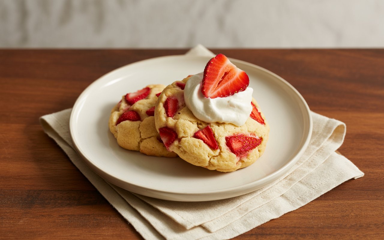 Strawberry Shortcake Cookies – Fruity Summer Softies – Blessedish