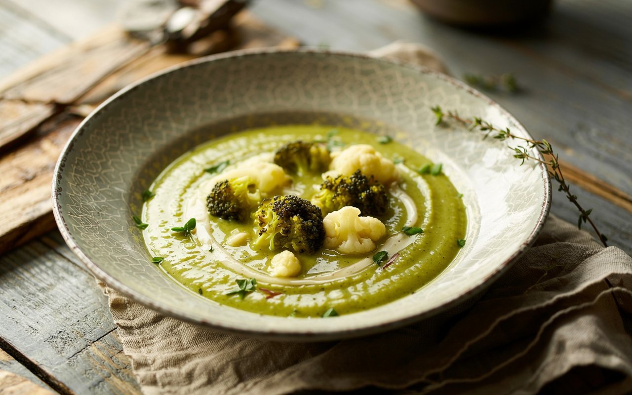 Creamy Broccoli & Cauliflower Soup: A Smooth, Nutrient-Rich Blend ...