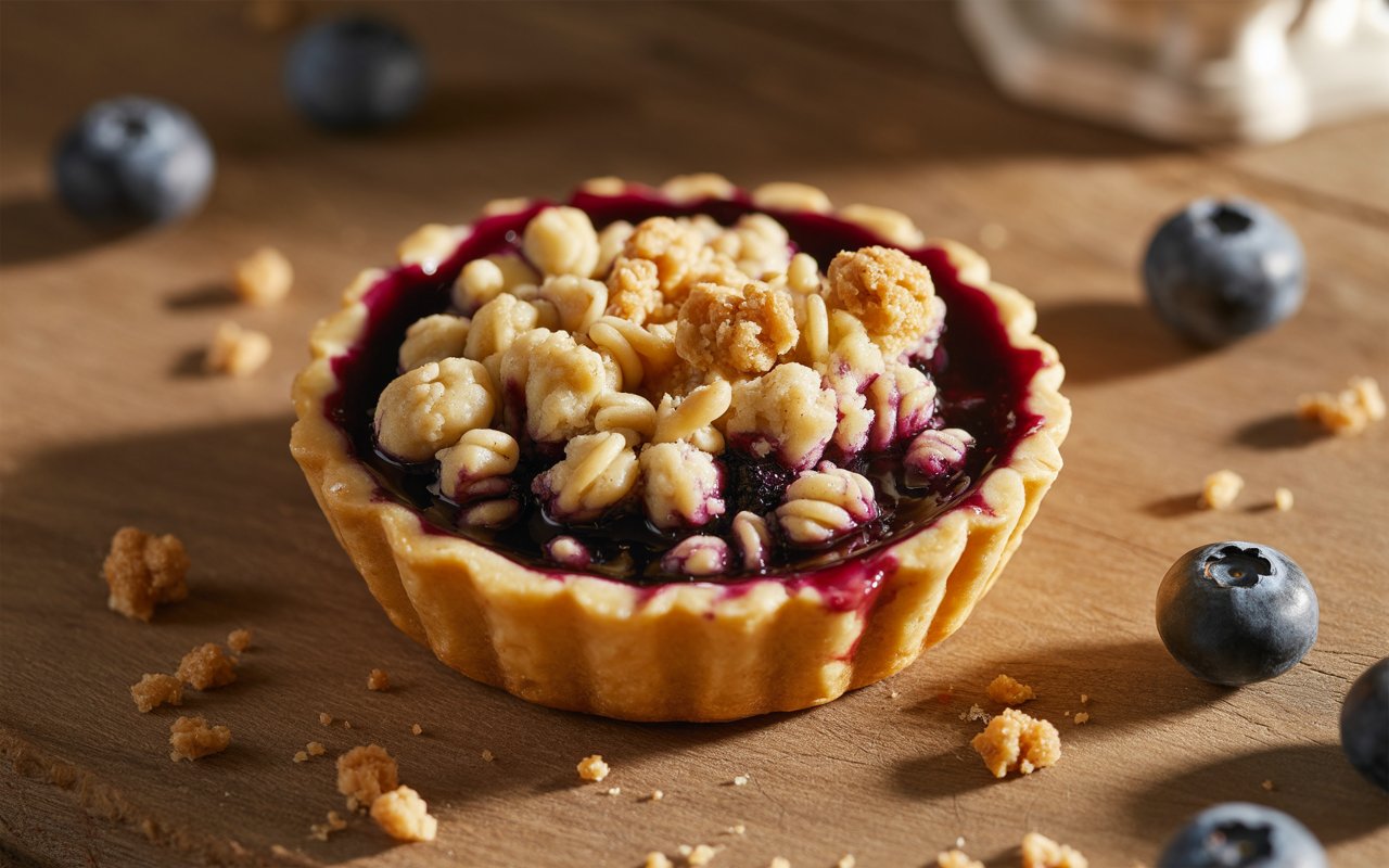 Mini Blueberry Crumble Tartlets – Bite-Size Summer Pies – Blessedish