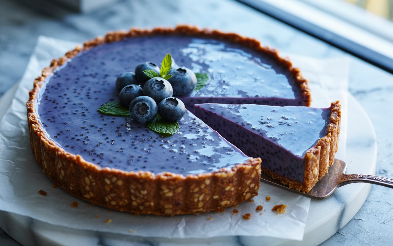 No-Bake Blueberry Chia Pie: Guilt-Free & Delicious – Blessedish