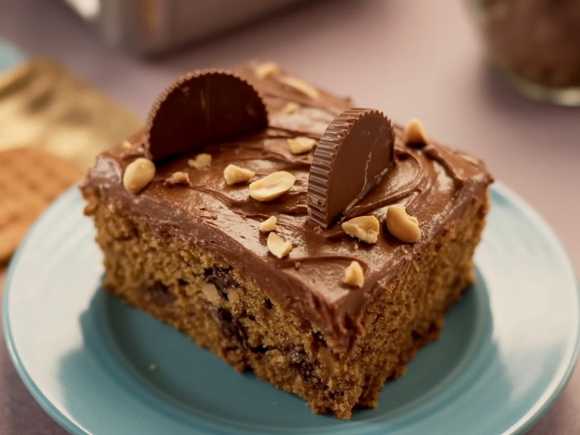 The Ultimate Chocolate Peanut Butter Sheet Cake