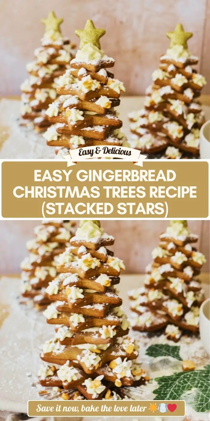 Easy Gingerbread Christmas Trees Recipe (Stacked Stars) – Blessedish