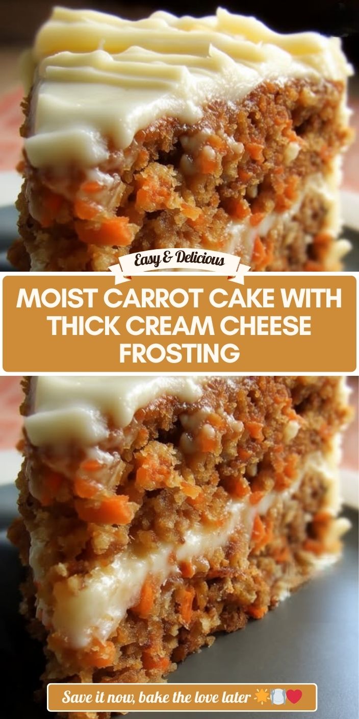 Moist Carrot Cake with Thick Cream Cheese Frosting – Blessedish