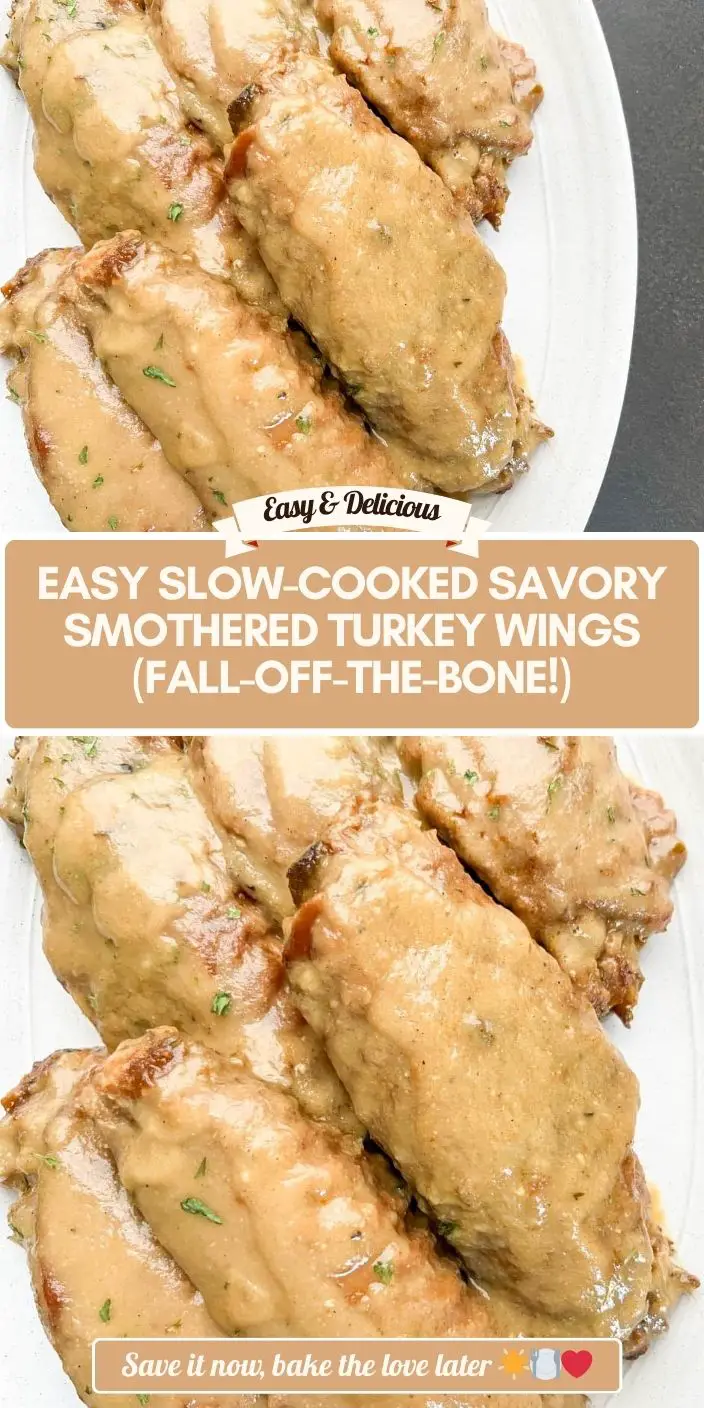 Easy Slow-Cooked Savory Smothered Turkey Wings (Fall-Off-The-Bone ...