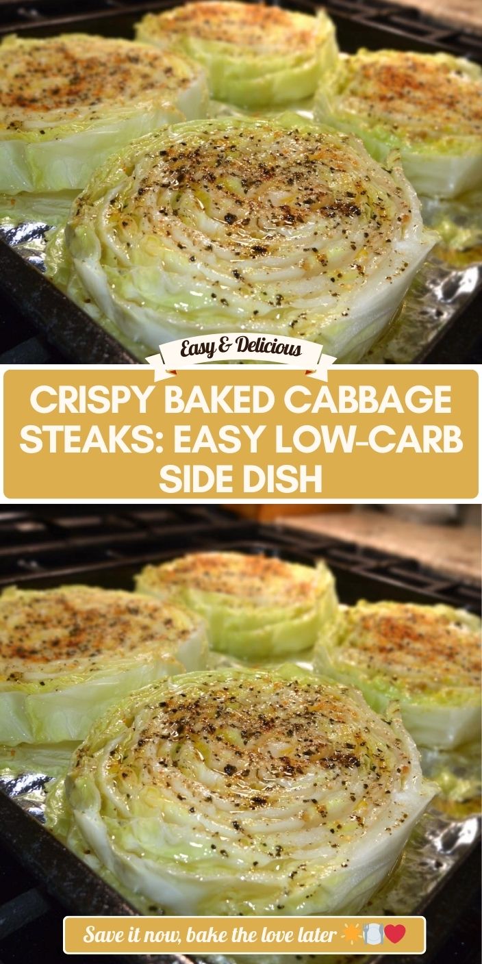 Crispy Baked Cabbage Steaks: Easy Low-Carb Side Dish – Blessedish