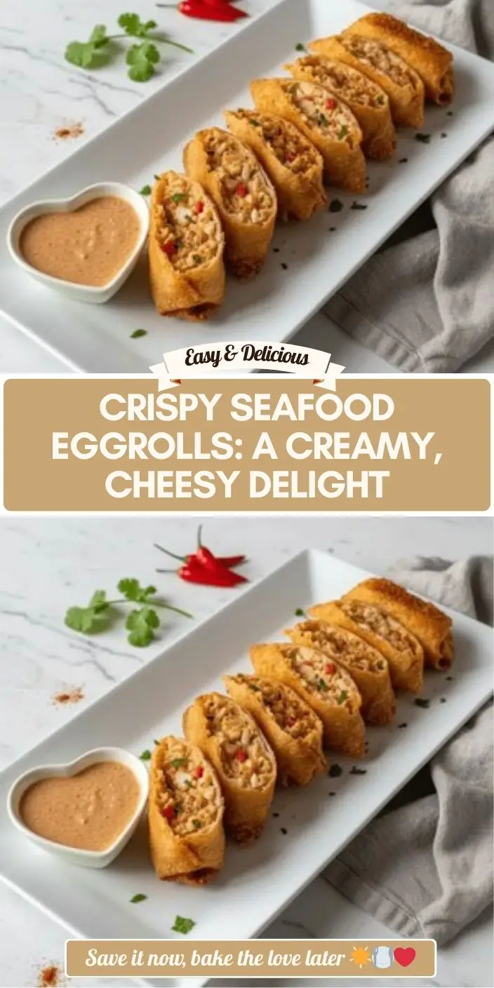 Crispy Seafood Eggrolls: A Creamy, Cheesy Delight – Blessedish