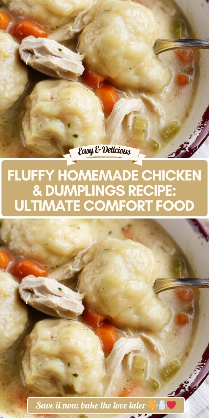 Fluffy Homemade Chicken & Dumplings Recipe: Ultimate Comfort Food ...