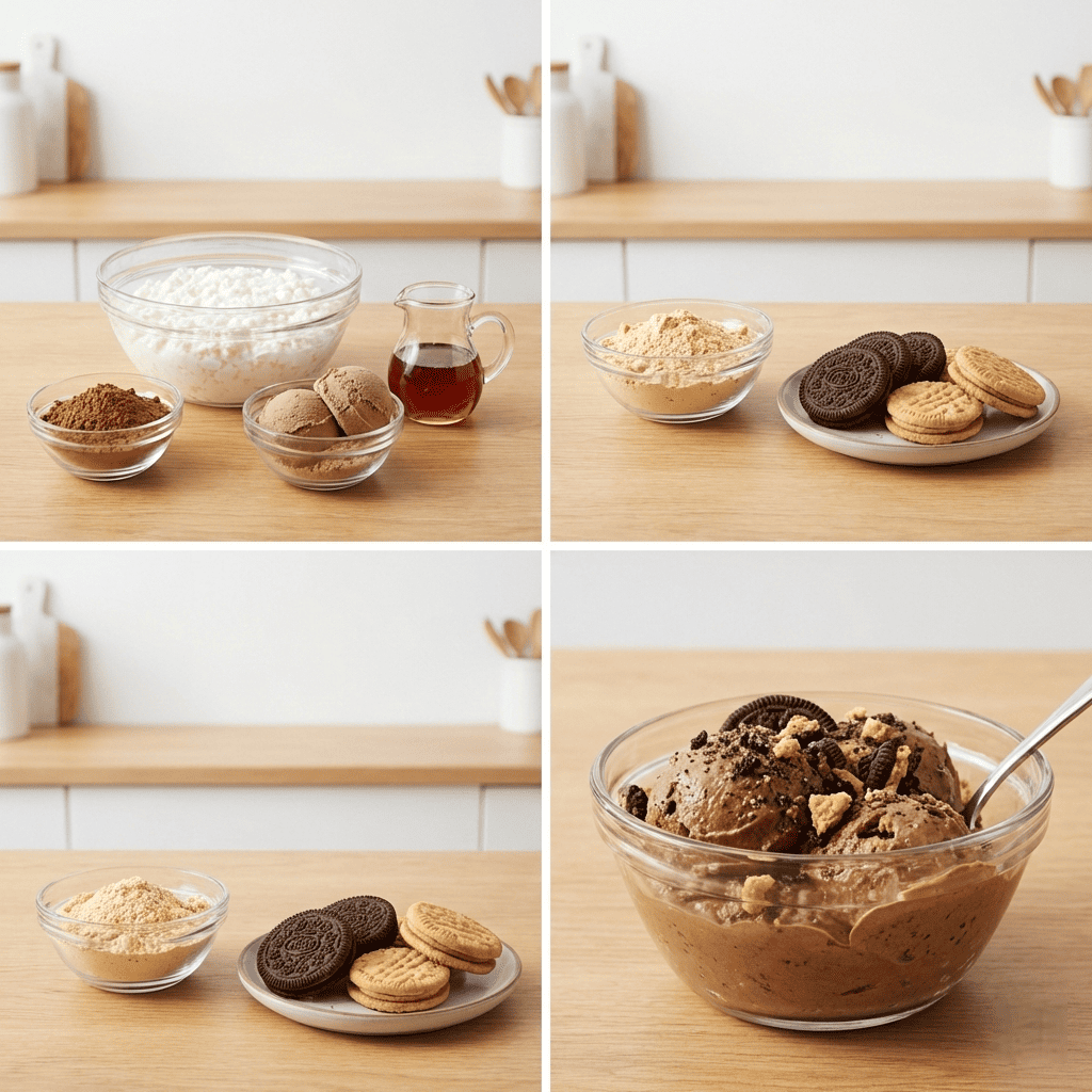 Creamy Peanut Butter Cookie Protein Ice Cream (High Protein) – Blessedish