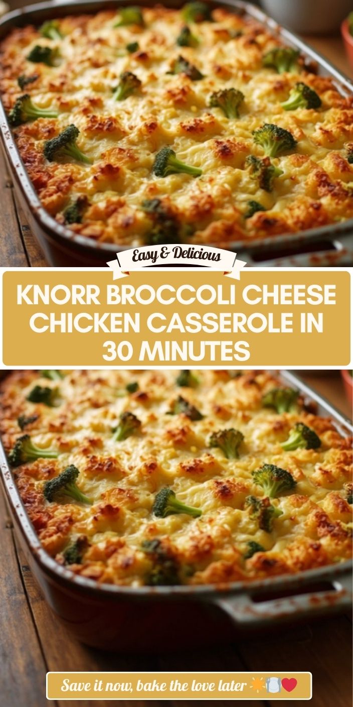 Knorr Broccoli Cheese Chicken Casserole in 30 Minutes – Blessedish