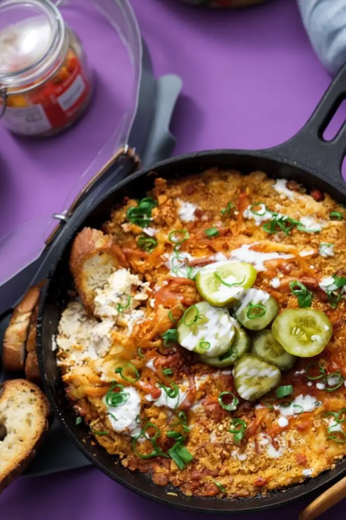 Smoked Nashville Hot Chicken Dip Recipe with Spicy Pickle Crema ...
