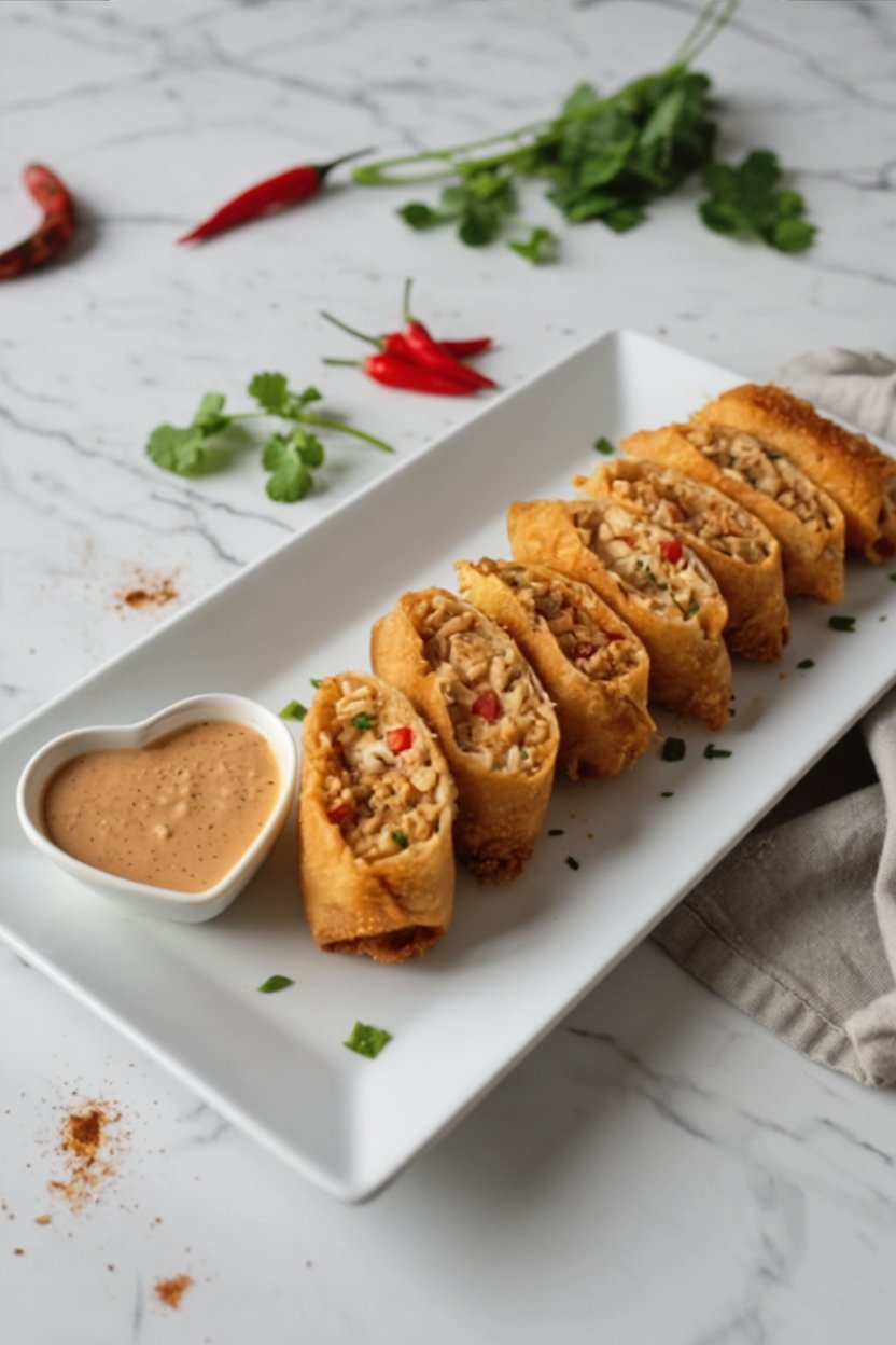 Crispy Seafood Eggrolls: A Creamy, Cheesy Delight – Blessedish