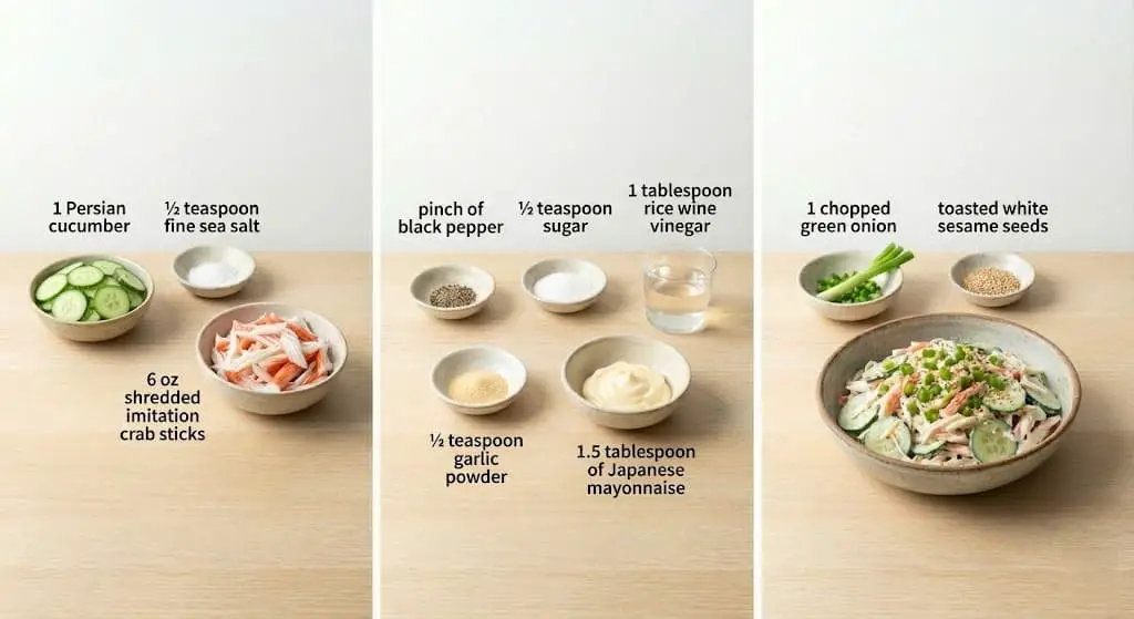 Refreshing Cucumber Salad with Crab Meat: A Creamy Japanese Delight ...