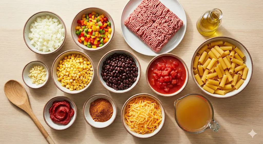 One-Pan Taco Pasta: Easy, Cheesy & Ready in 30 Minutes – Blessedish