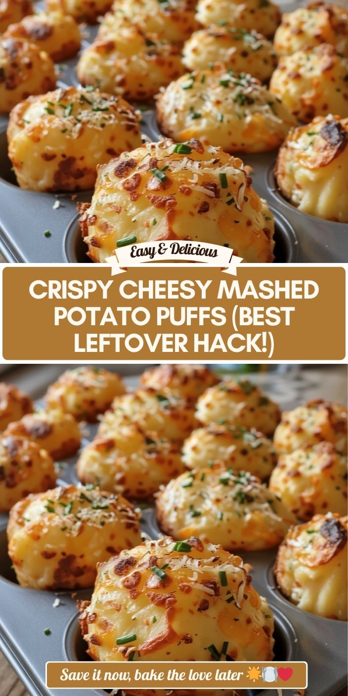 Crispy Cheesy Mashed Potato Puffs (Best Leftover Hack!) – Blessedish