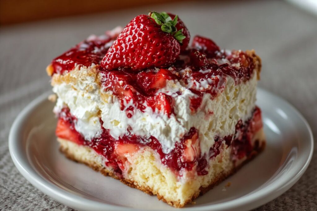 Strawberry Earthquake Cake: The Cracked Top Dessert You Need – Blessedish