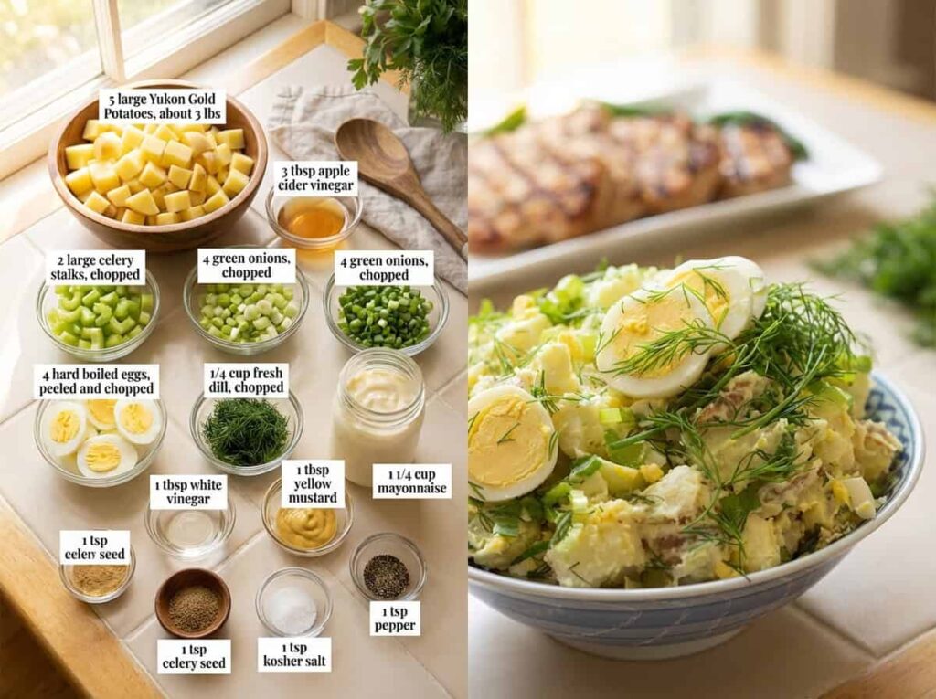 Old Fashioned Potato Salad – Blessedish