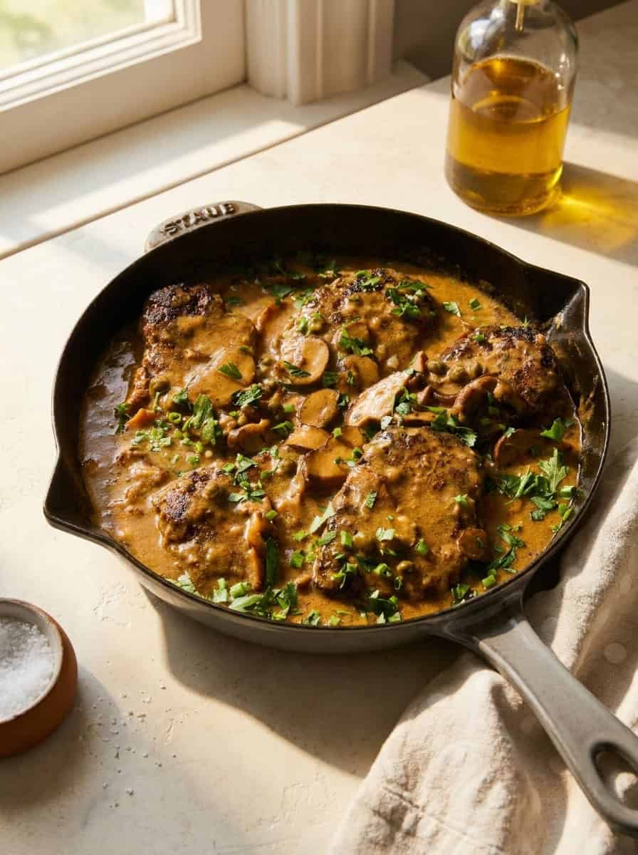 Salisbury Steak with Herby Mushroom Sauce – Blessedish